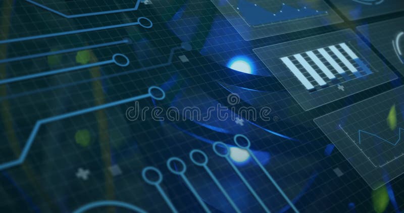 Image of Statistics and Data Processing on Grey Background Stock Photo ...