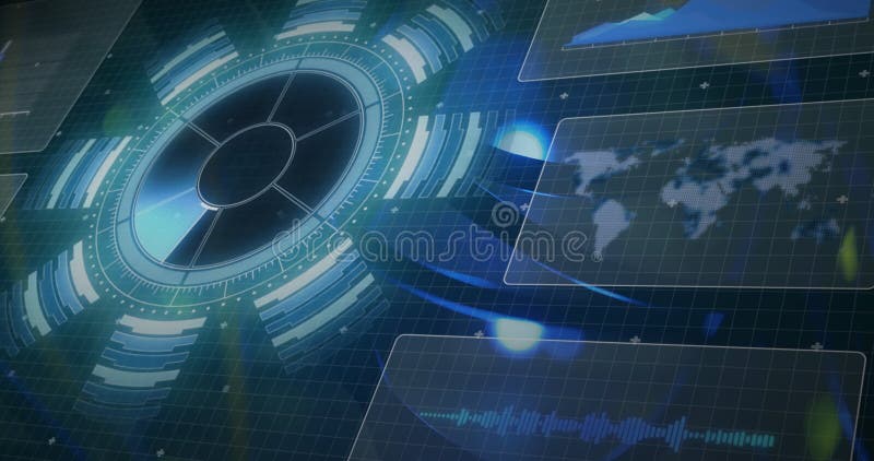 Image of Statistics and Data Processing on Grey Background Stock Photo ...