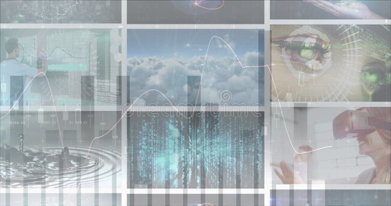 Image of Statistics and Data Processing Over Screens Stock Photo ...