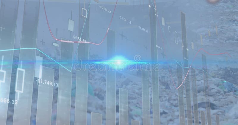 Image of Statistics and Data Processing Over Waste Disposal Site Stock ...