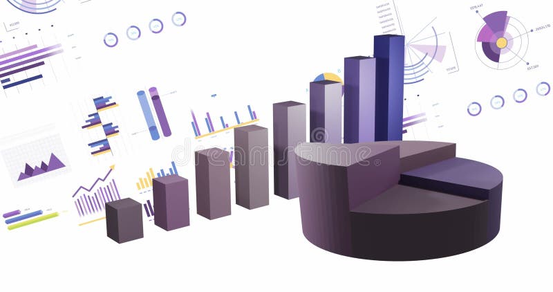 Image of Statistics and Financial Data Processing Over White Background Stock Image - Image of ...