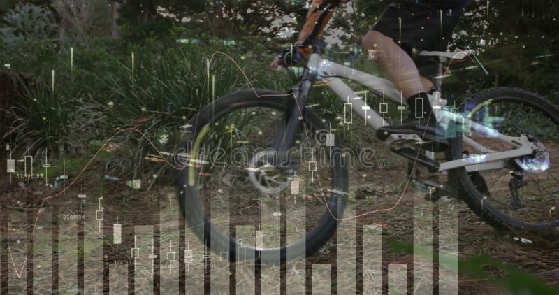 Image of Statistics Recording and Road Traffic in Fast Motion Over Man ...