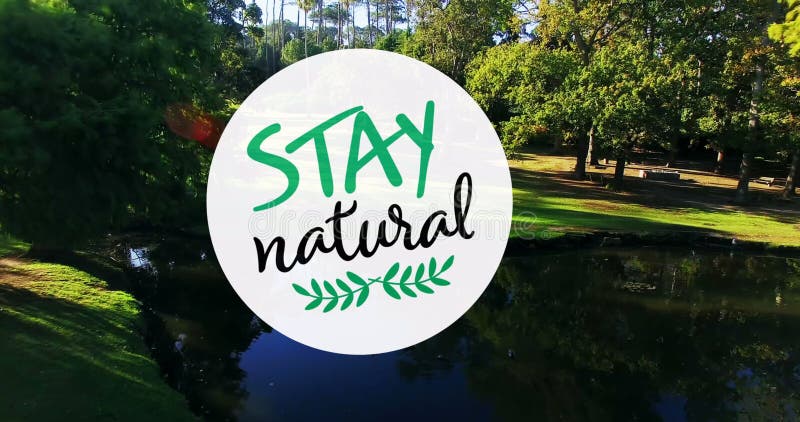 Image of Stay Natural Text Over Park Stock Photo - Image of urban, park ...