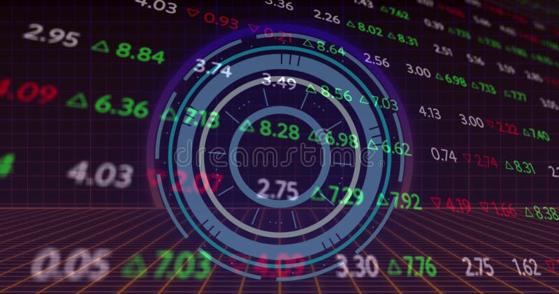 Image of Stock Market Over Scope Scanning Stock Illustration ...