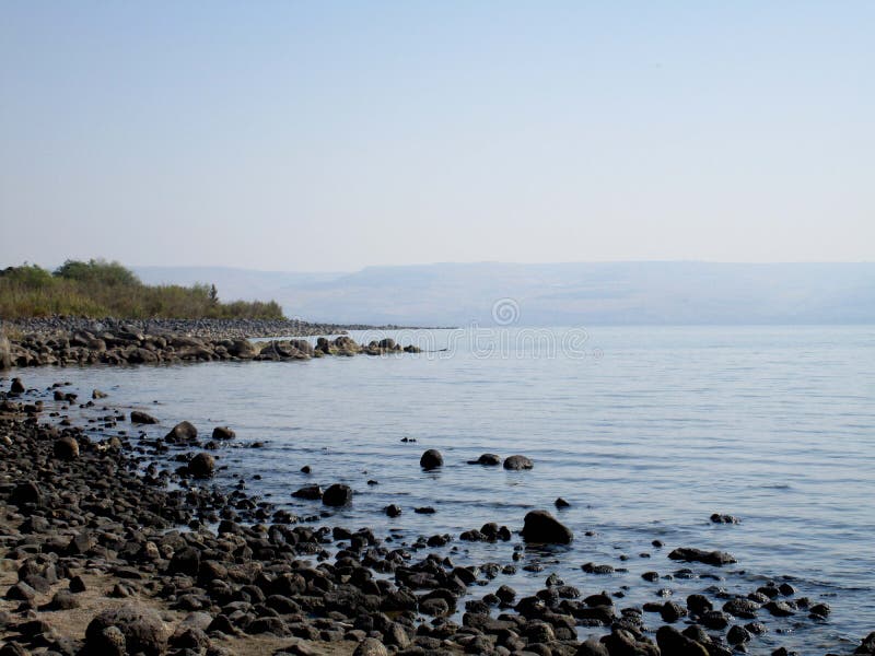 Stone at river bank stock image. Image of blue, crossing - 228855363