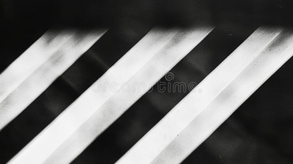 A Black and White Abstract Image of Three Diagonal Lines. Stock Image ...