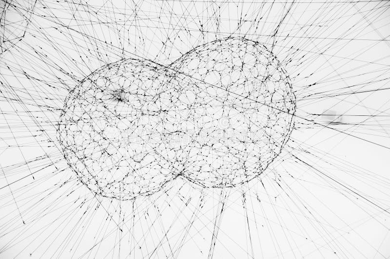 Image of Structures Composed of Lines in an Installation Stock Image ...