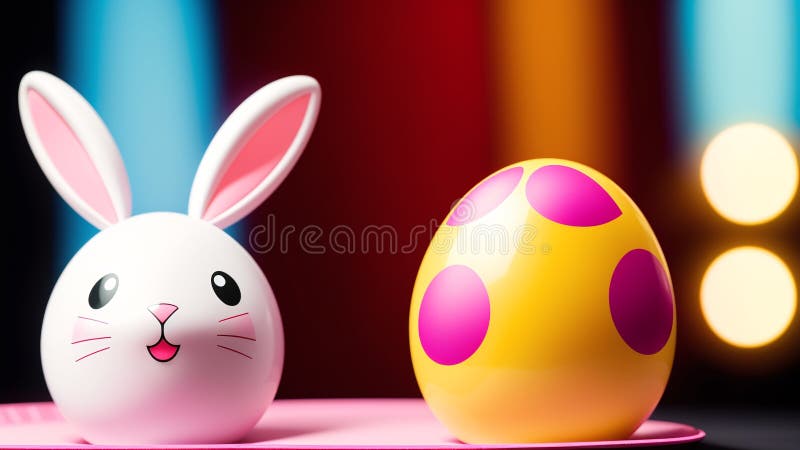 An Image of a Stunningly Captivating Easter Egg with a Bunny Face AI ...