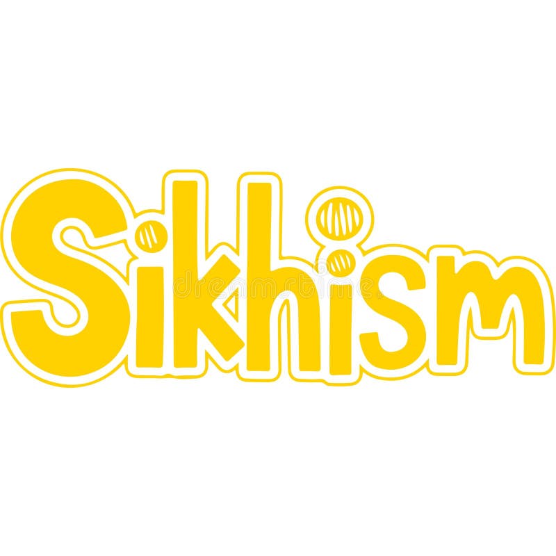Sikhism Religion Belief Faith Symbol Stock Illustration - Illustration ...