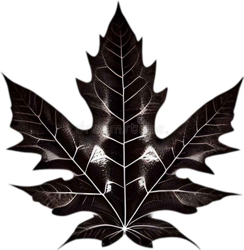 An Image of a Stylized Leaf. Stock Image - Illustration of plant, green ...