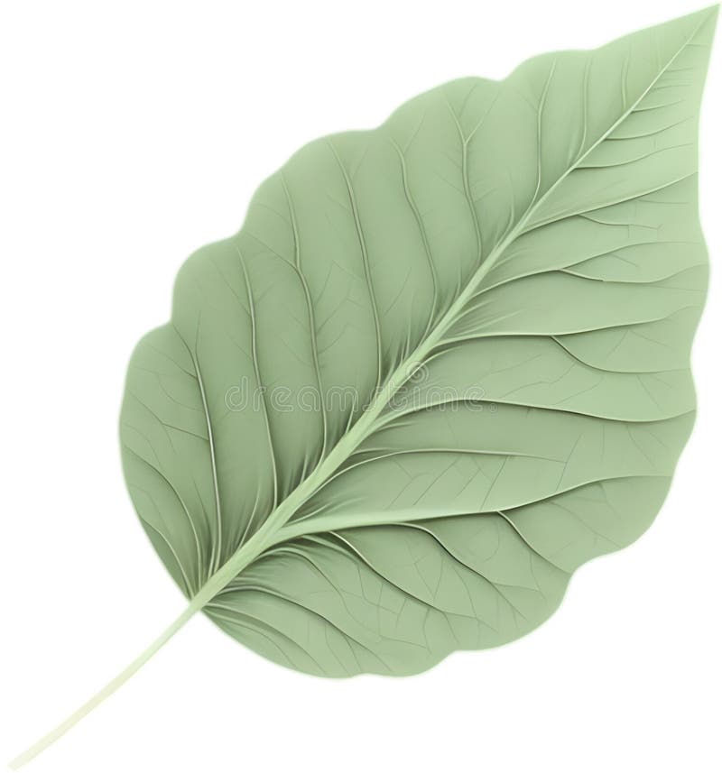An Image of a Stylized Leaf. Stock Image - Illustration of style, wall ...