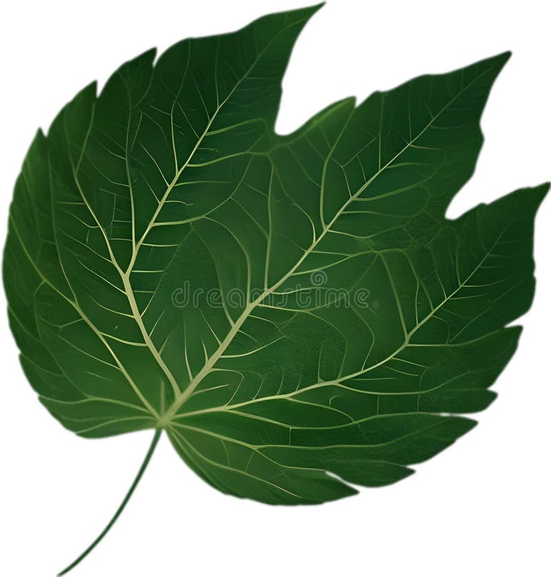 An Image of a Stylized Leaf. Stock Photo - Illustration of flora, green ...