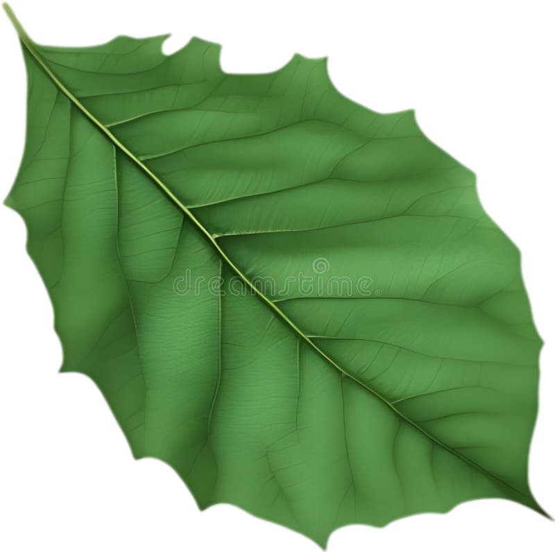 An Image of a Stylized Leaf. Stock Photo - Illustration of flora, wall ...