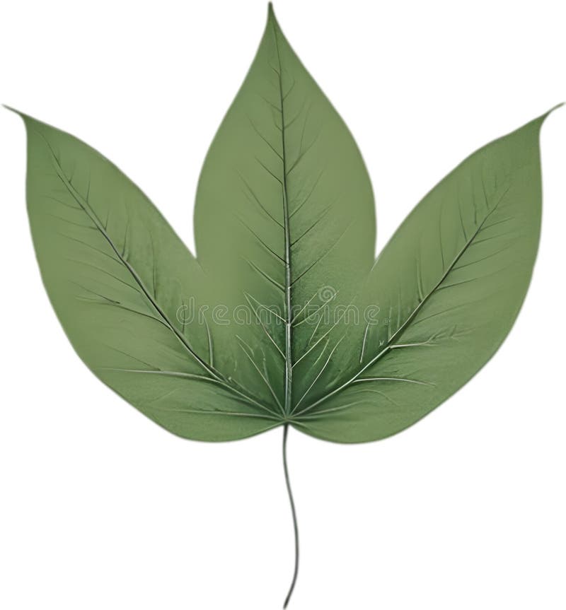 An Image of a Stylized Leaf. Stock Photo - Illustration of style ...