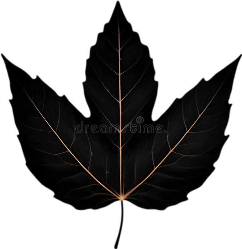 An Image of a Stylized Leaf. Stock Image - Illustration of nature ...