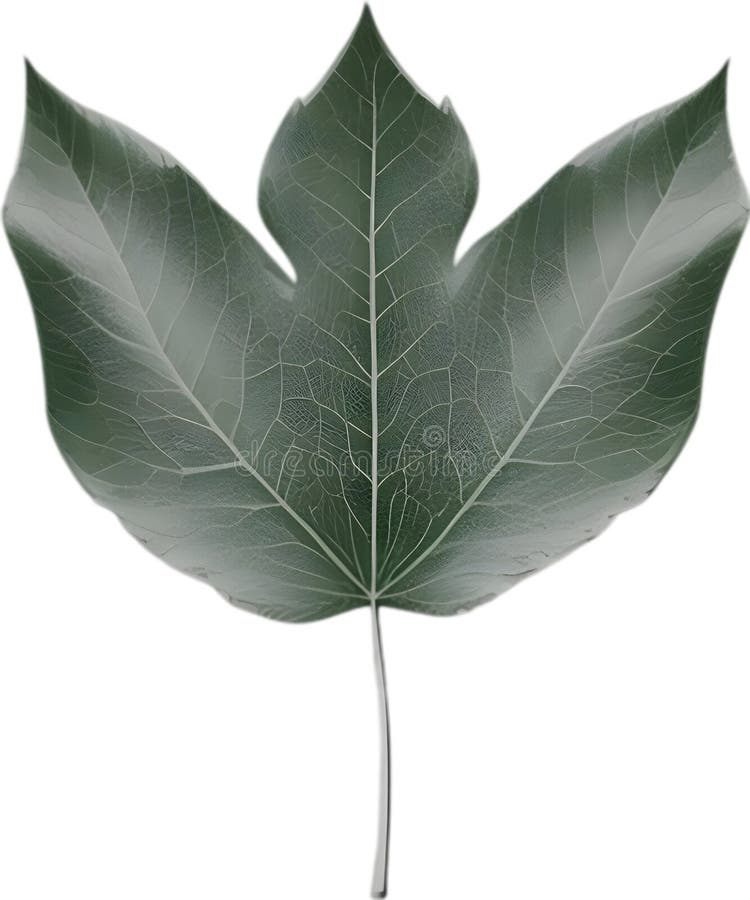 An Image of a Stylized Leaf. Stock Image - Illustration of generated ...