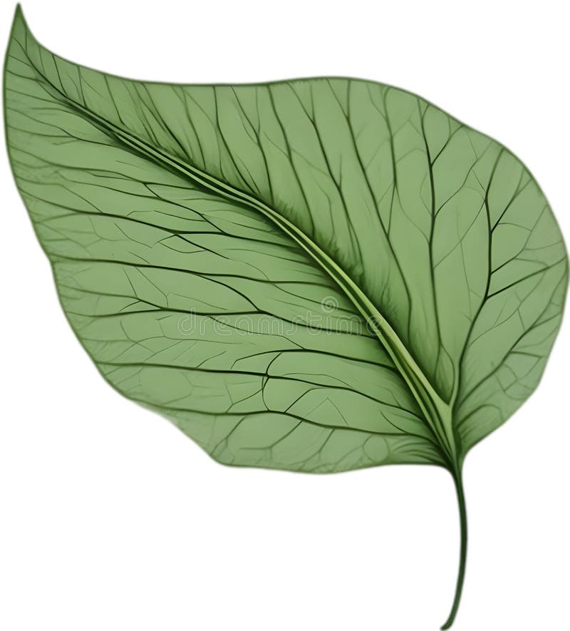 An Image of a Stylized Leaf. Stock Photo - Illustration of garden ...