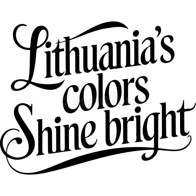 Lithuania S Colors Shine Brightly Now Stock Illustration - Illustration ...