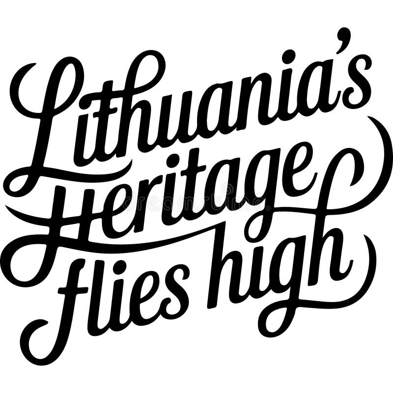 Lithuania S Heritage Flies High Bold Stock Illustration - Illustration ...