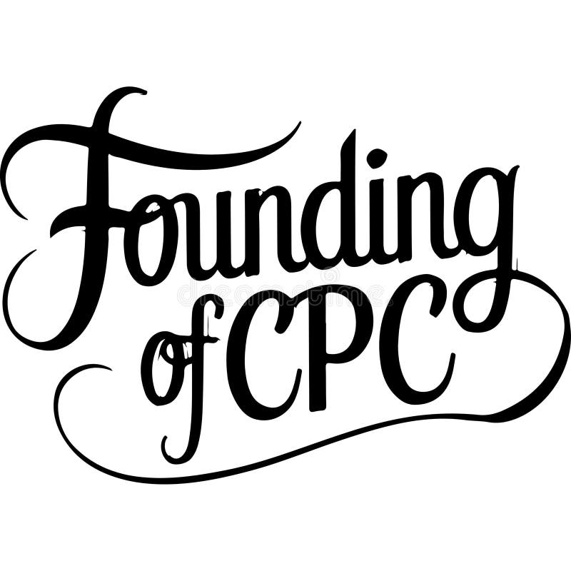 Founding of CPC Logo Design Stock Vector - Illustration of style ...