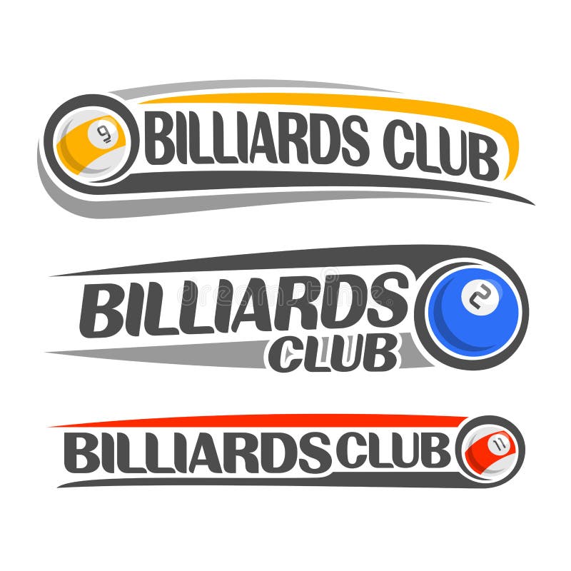 Nine Ball Emblem Design Shield Stock Vector - Illustration of game ...