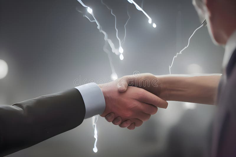 Image of the Successful Partnership or Friendship by Handshake between ...