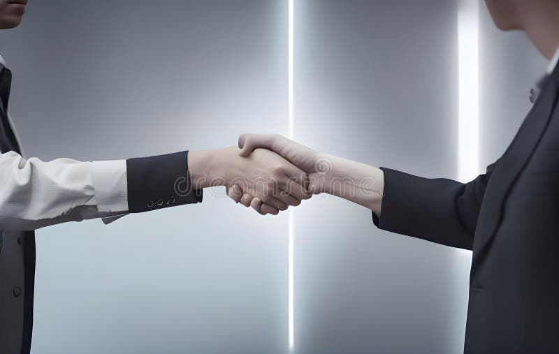 Image of the Successful Partnership or Friendship by Handshake between ...