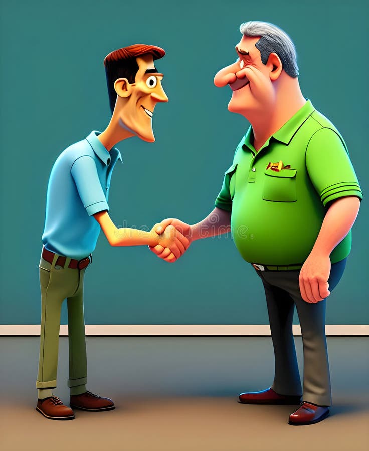 Image of the Successful Partnership or Friendship by Handshake between ...