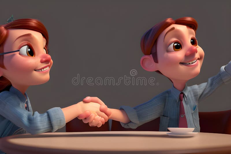 Image of the Successful Partnership or Friendship by Handshake between ...