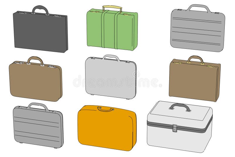 Image of Suitcases (luggages) Stock Illustration - Illustration of ...