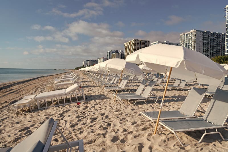 Image of Sunbed at Summer Beach. Sunbed at Summer Beach Stock Photo ...