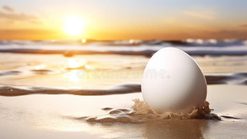 The Image of the Sunrise Reflecting Off an Eggshell Symbolizes Hope for ...