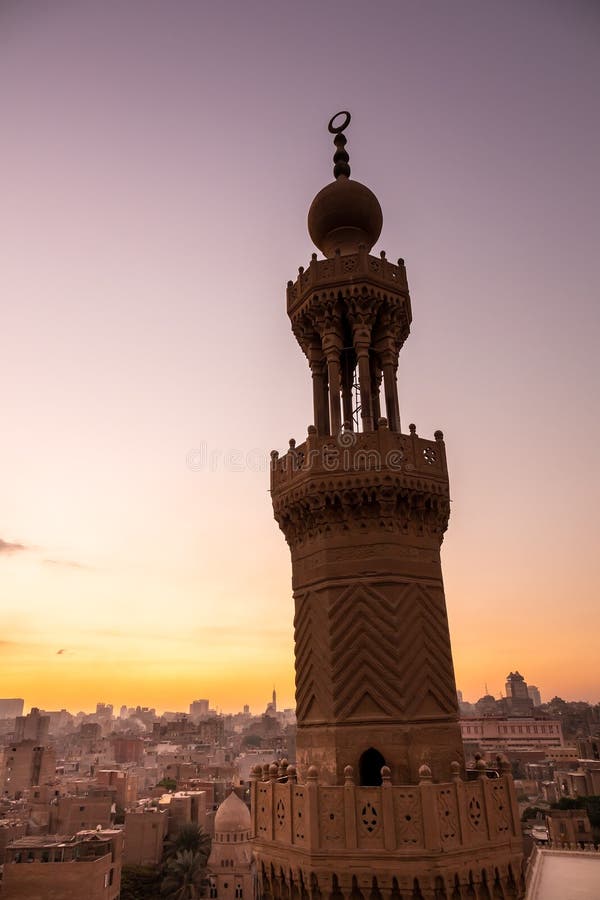 Sunset Scenery at Cairo Egypt Stock Photo - Image of sunlight, roofs ...