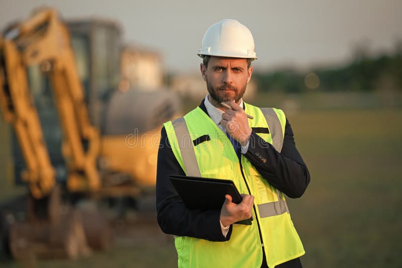Image of Supervisor Man. Supervisor Man at Construction Site ...