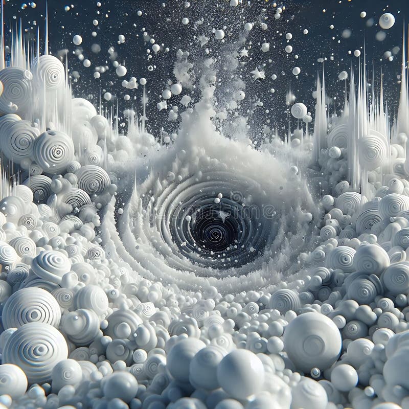 The Image is a Surreal and Abstract Representation of a White Void ...