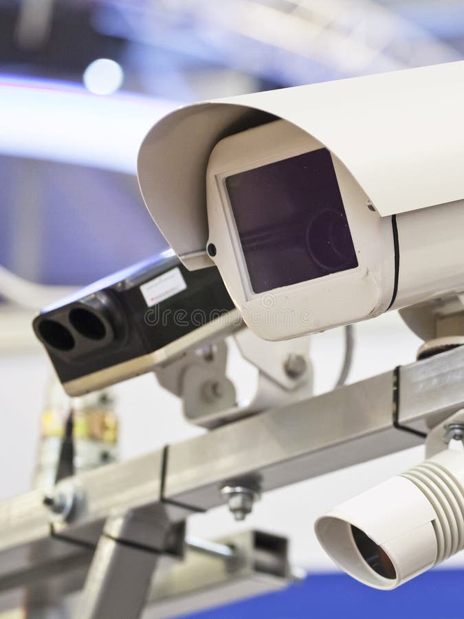 Surveillance camera stock image. Image of video, system - 107145953
