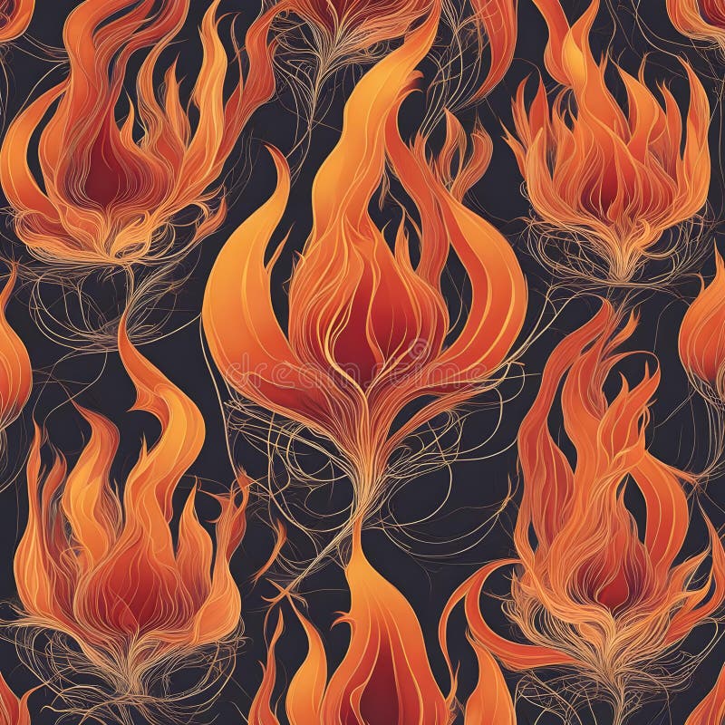 Flames As Delicate As Silk Threads, yet Fierce in Their Heat Stock ...