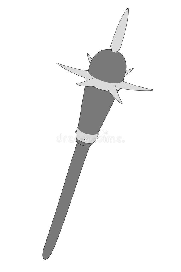 Mace - old weapon stock illustration. Illustration of medieval - 23686745