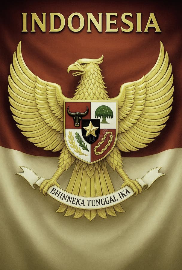 Image of the Symbol of the Indonesian State, the Garuda Pancasila Bird ...