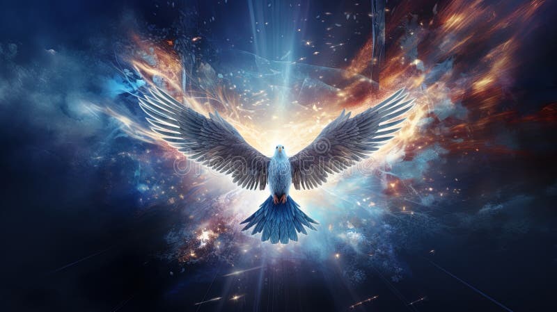 Image Symbolizes Freedom Using Flight and Space Icons, Cultivating a ...