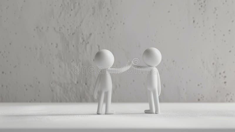 Image Symbolizes Teamwork and Unity with High Five Figures ...