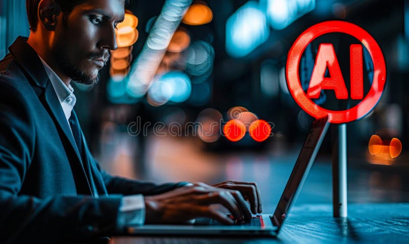 An Image Symbolizing the Restriction or Prohibition of Artificial ...