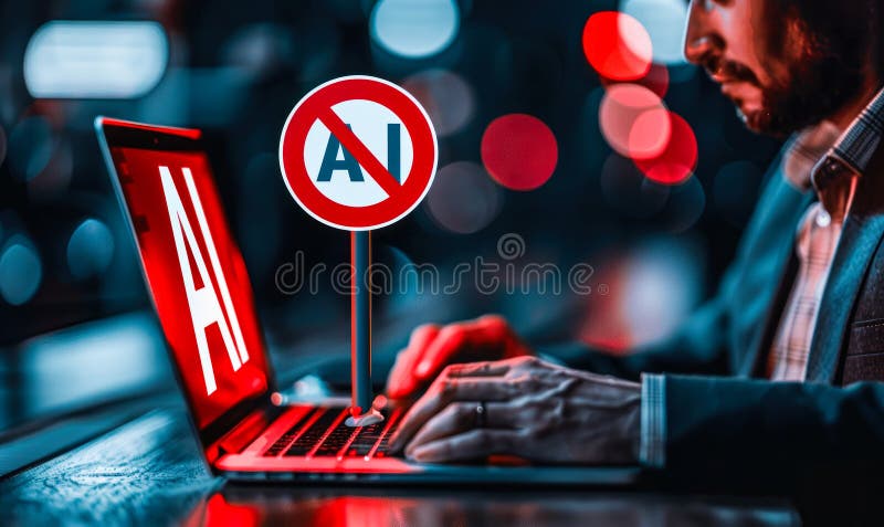 An Image Symbolizing the Restriction or Prohibition of Artificial ...