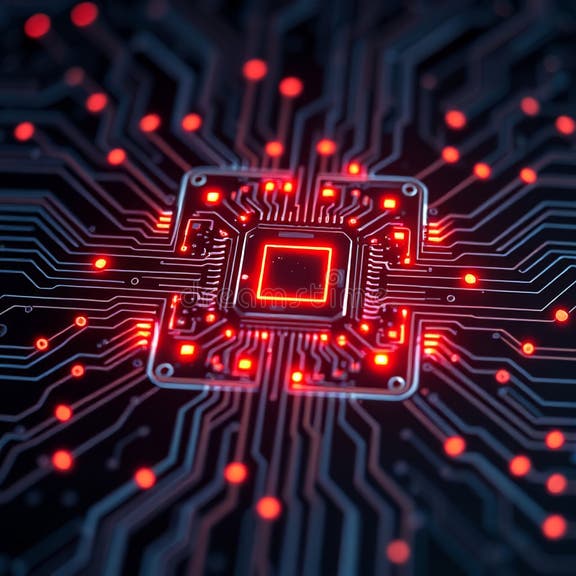 Image of a Synthetic Processor Stock Illustration - Illustration of ...