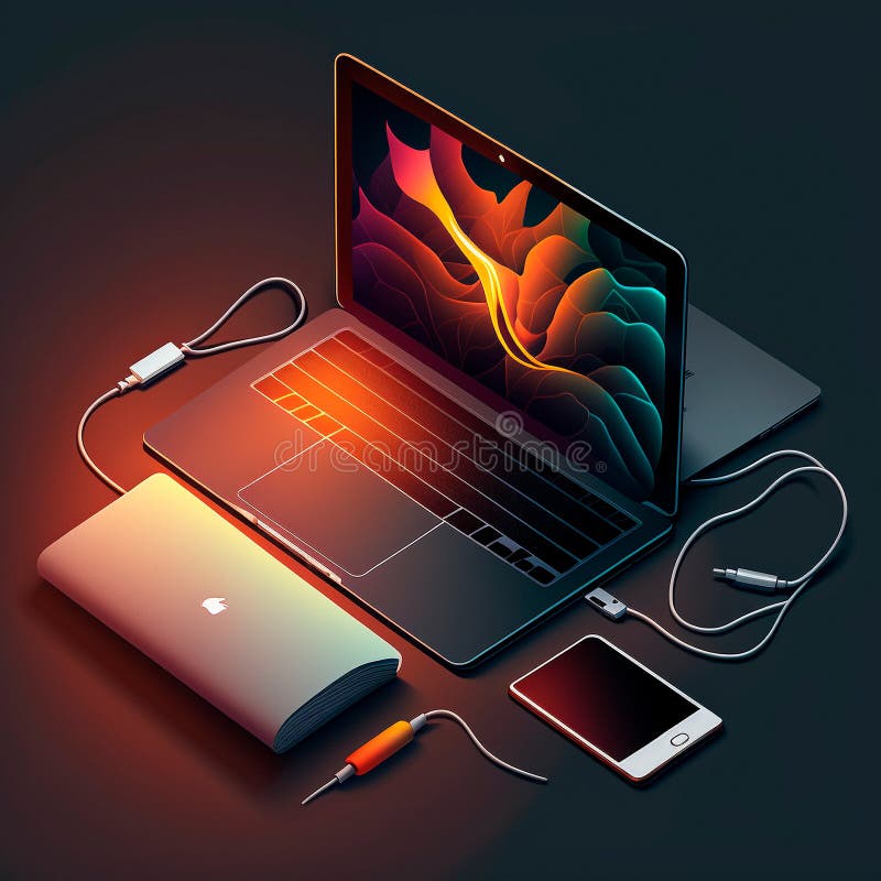 Image on Tablet and Phone Side by Side, Graphics, Graphic Design Stock ...