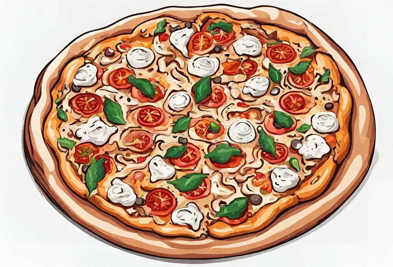 An Image of a Tasty and Mouth Watering Pizza with Tasty Toppings ... An Image of a Tasty and Mouth Watering Pizza with Tasty Toppings ...