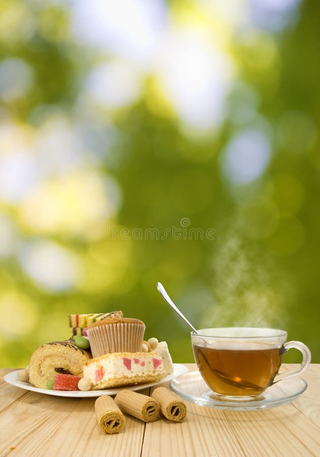 Image of Tea and Candy Close-up Stock Image - Image of fresh, black ...
