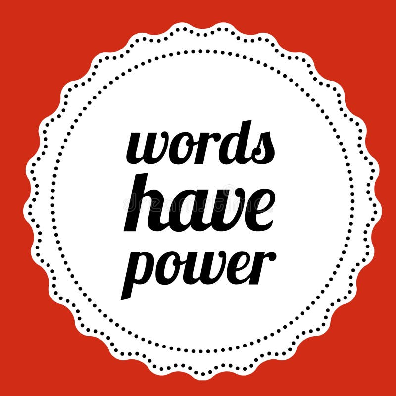 Words Have Power Stock Illustrations – 364 Words Have Power Stock ...