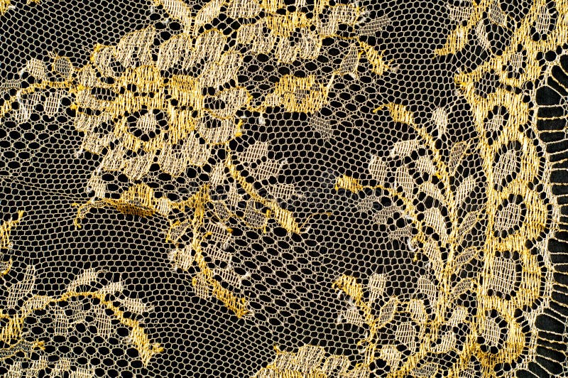Image Texture Background, Decorative Gold Lace with Pattern. Golden ...