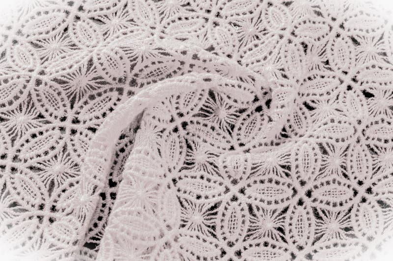 Image Texture Background, Decorative Lace with Pattern. White Te Stock ...